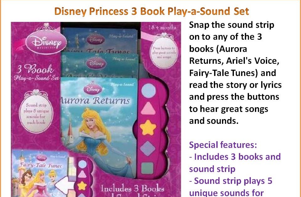 World of Wonders: Disney Princess 3 Book Play-a-Sound Set