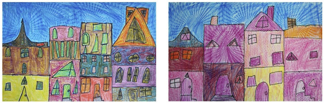 The Rolling Artroom: Textured Cityscapes 1st-3rd Grade