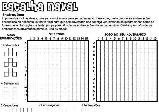 O Espaço da Geografia: Batalha naval