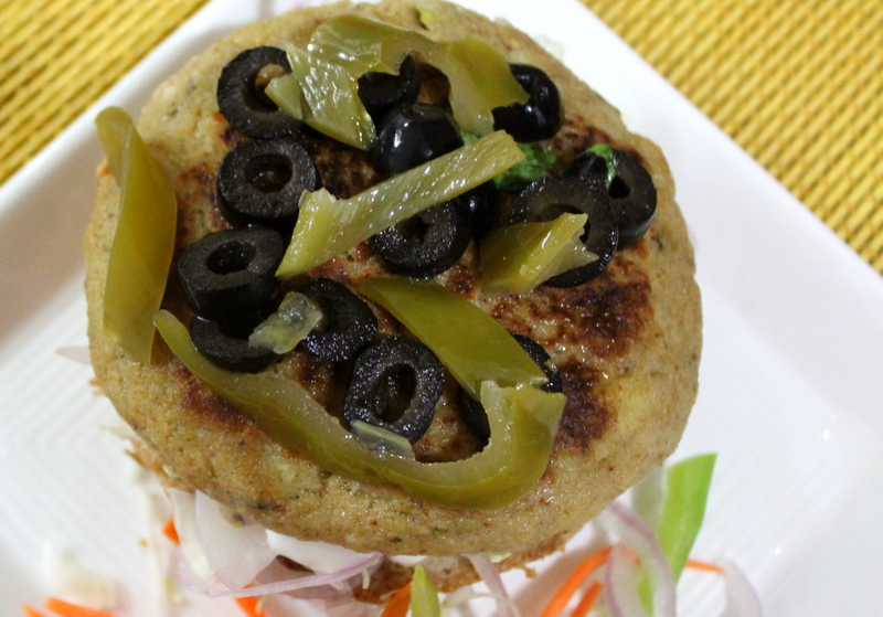 The Big Fat Burger with Olives and Jalapenos - Ribbons to Pastas