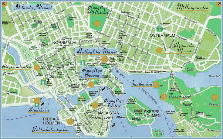 Map of Stockholm