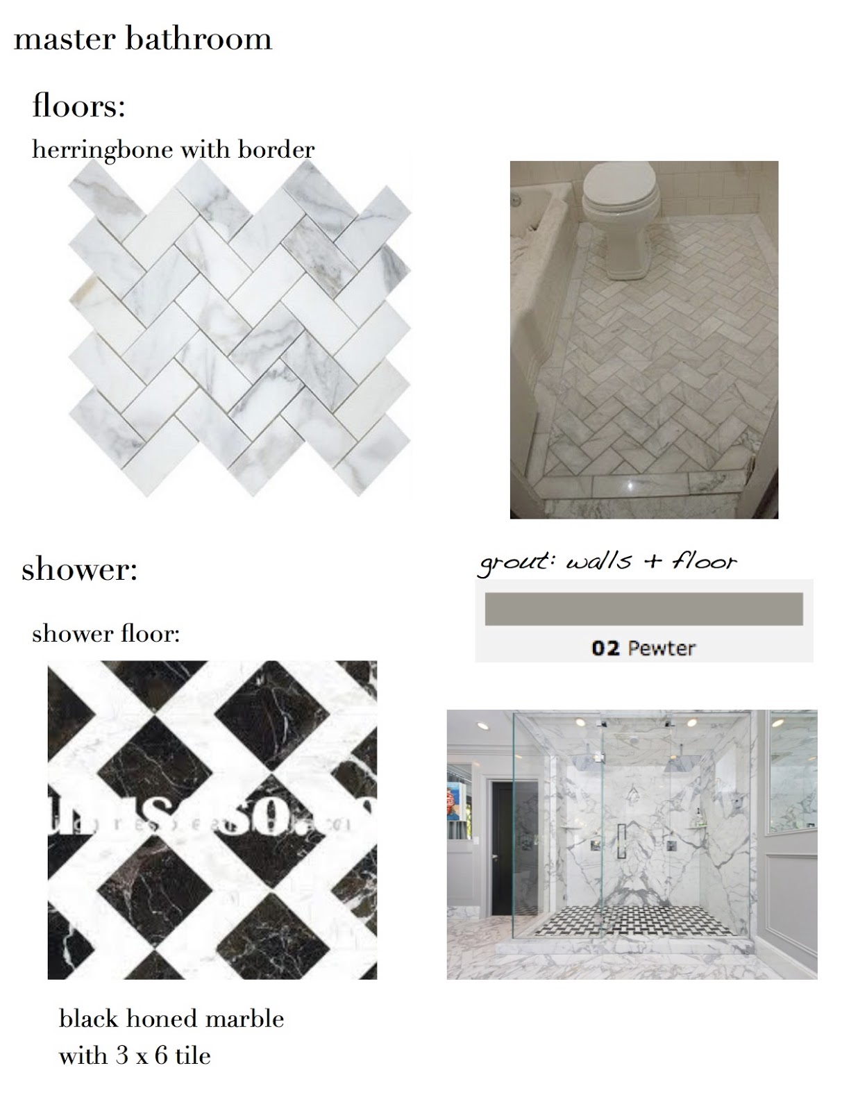 design dump: tile installation "notes"