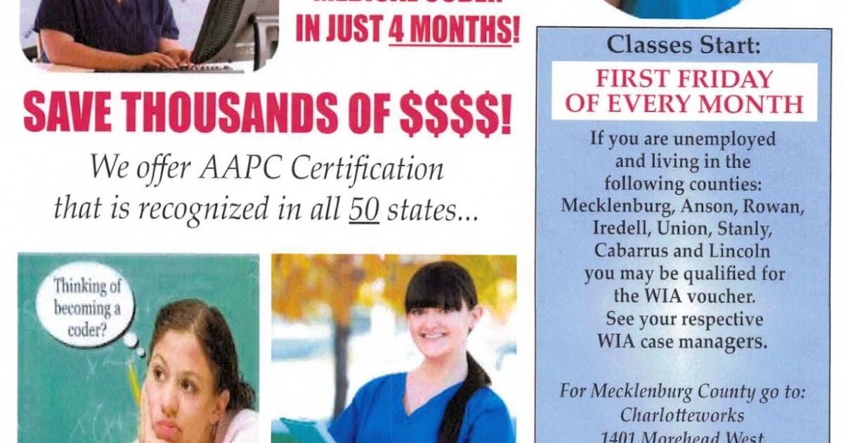 CGS Health Information Technology Programs: Call 704-254-7900: CGS Flyer: