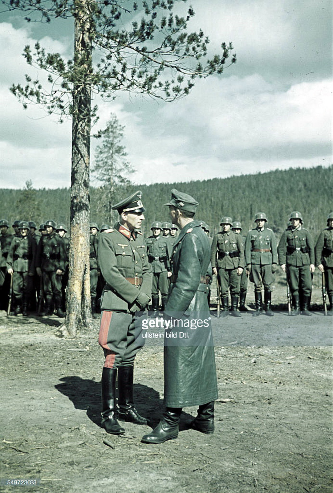 World War II in Color: Eduard Dietl Visiting Troops
