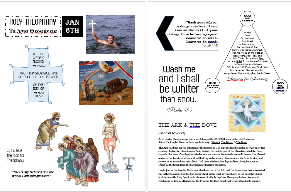 Orthodox Christian Education: Theophany Lesson Orthodox Journals