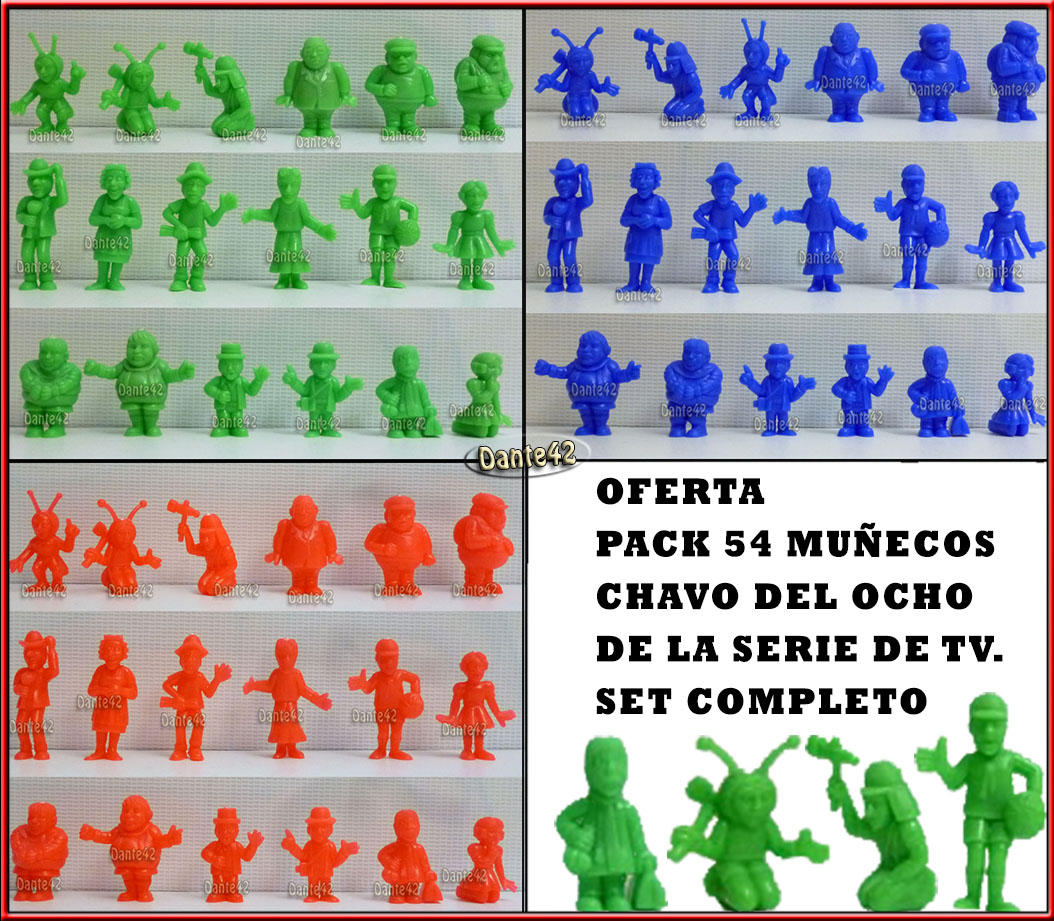 Mini Juguetes: Dante42 Oferta Pack 54 Muñecos Chavo Del Ocho