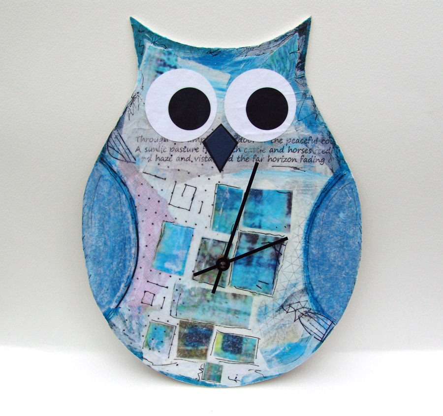 Cool Stuff Art Gallery: Modern Owl Art Clock Collection