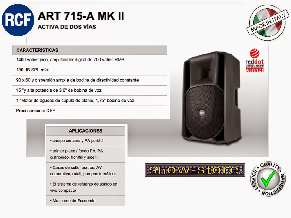 Show-store: RCF ART 715-A MKII