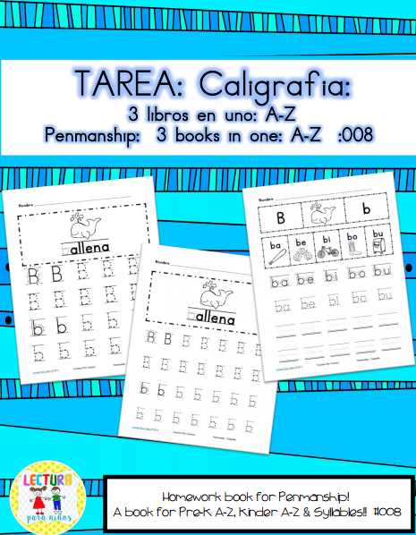 Mommy Maestra: Free Homework Book for Spanish Students: Penmanship