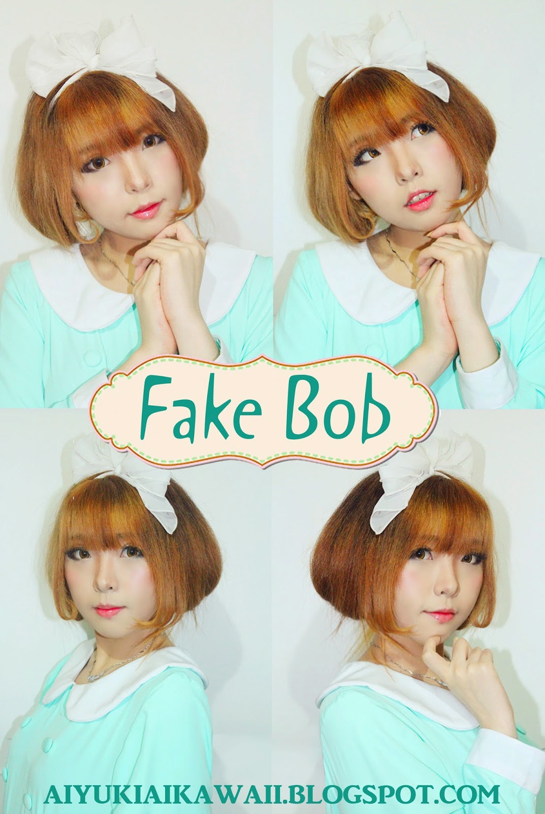 Aiyuki Aikawa Life, Beauty & Fashion: Hair Tutorial : Fake Bob