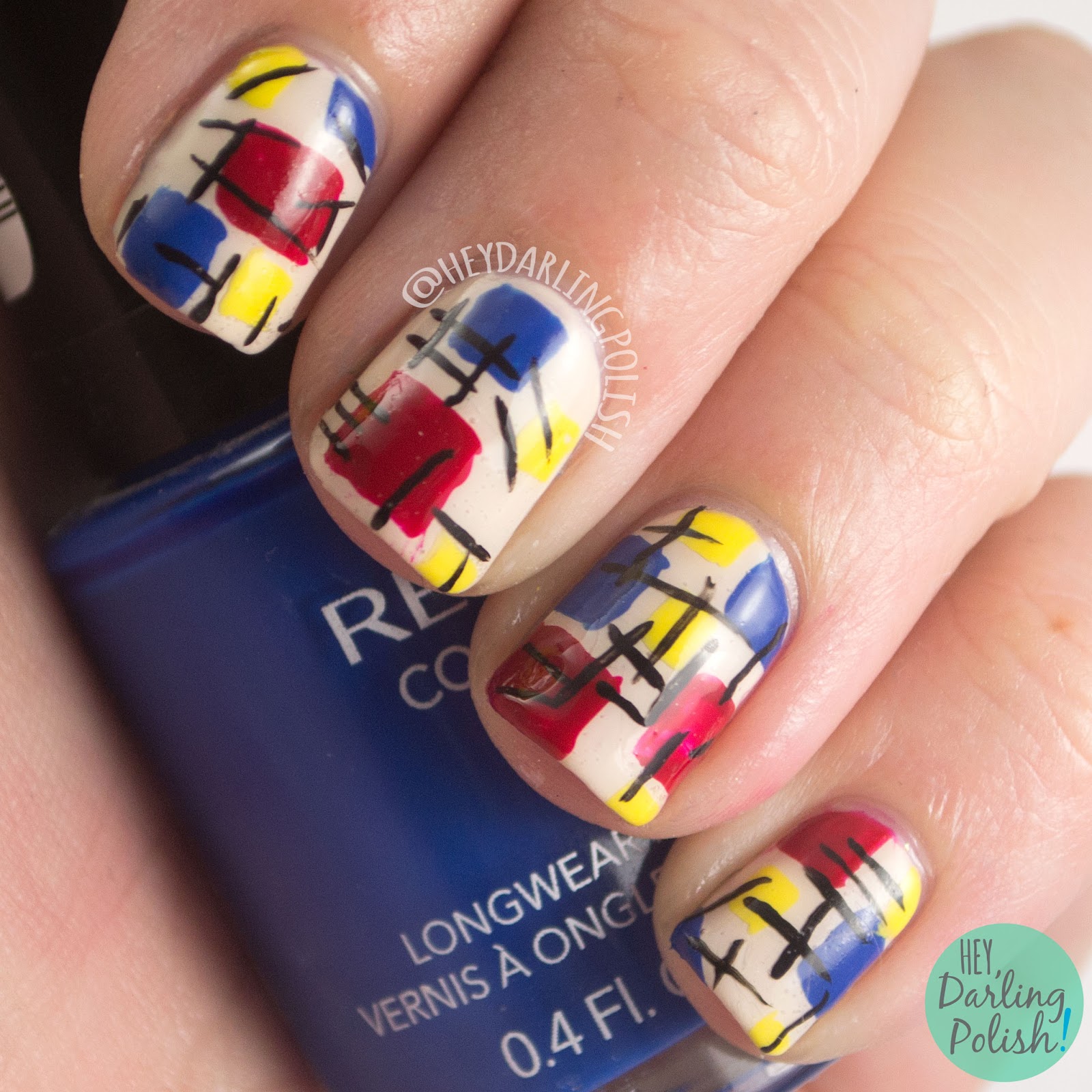 Hey, Darling Polish!: Tri-Polish Challenge: Primary Rectangles