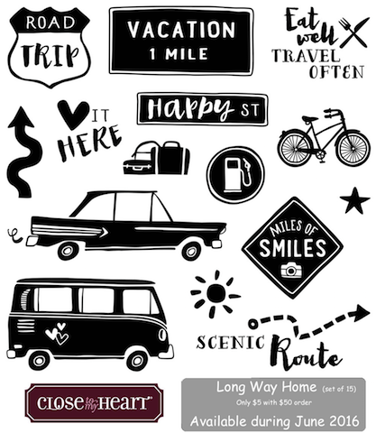 jd designs: Stamp of the Month Blog Hop - The Long Way Home