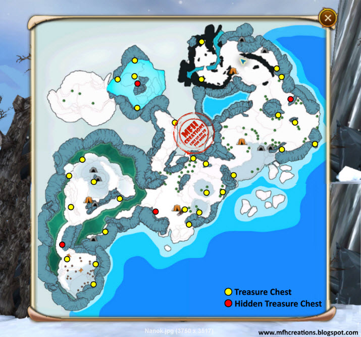 MFH Creations: Beast Quest - Nanook World Treasure Map