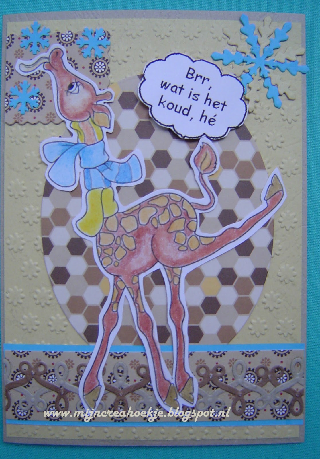 Mijn creahoekje: Brr, wat is het koud hé