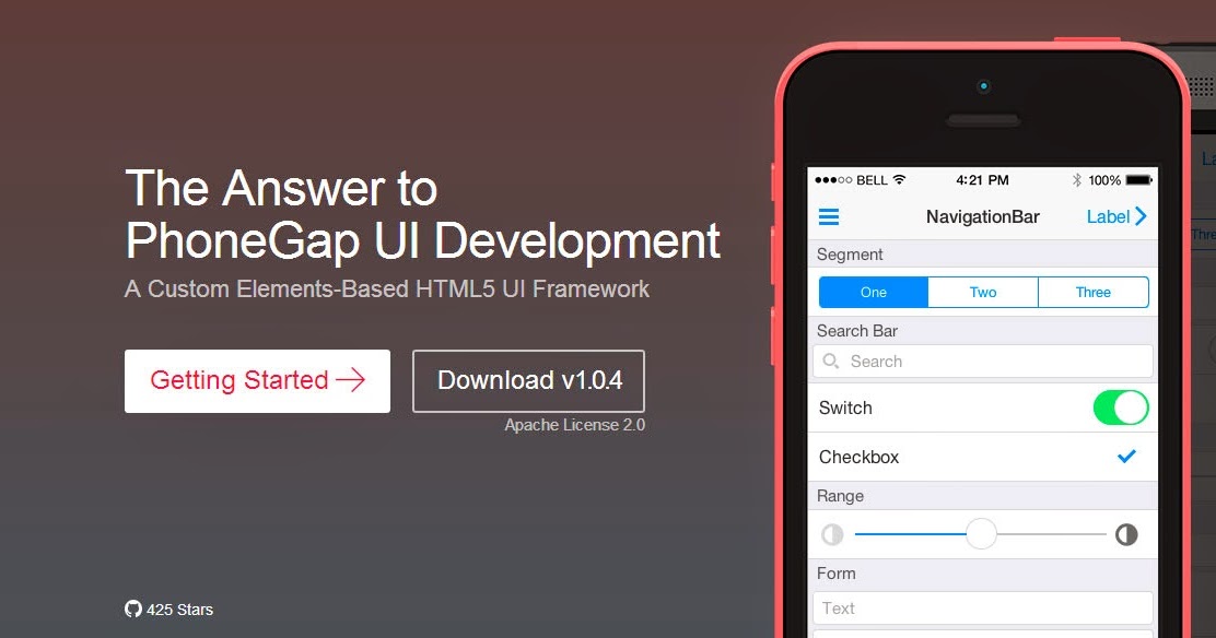 Onsen Ui Is A Custom Elements Based Html5 Ui Framework For Building Phonegapcordova Hybrid Apps