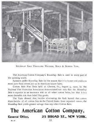 1898 Revenues: Cotton Processors: The American Cotton Company
