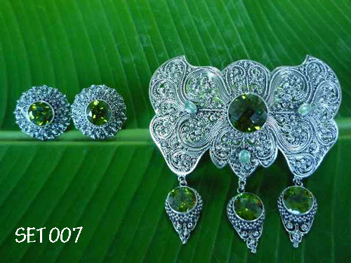 Puri Bali Silver: 1 set perhiasan perak bakar