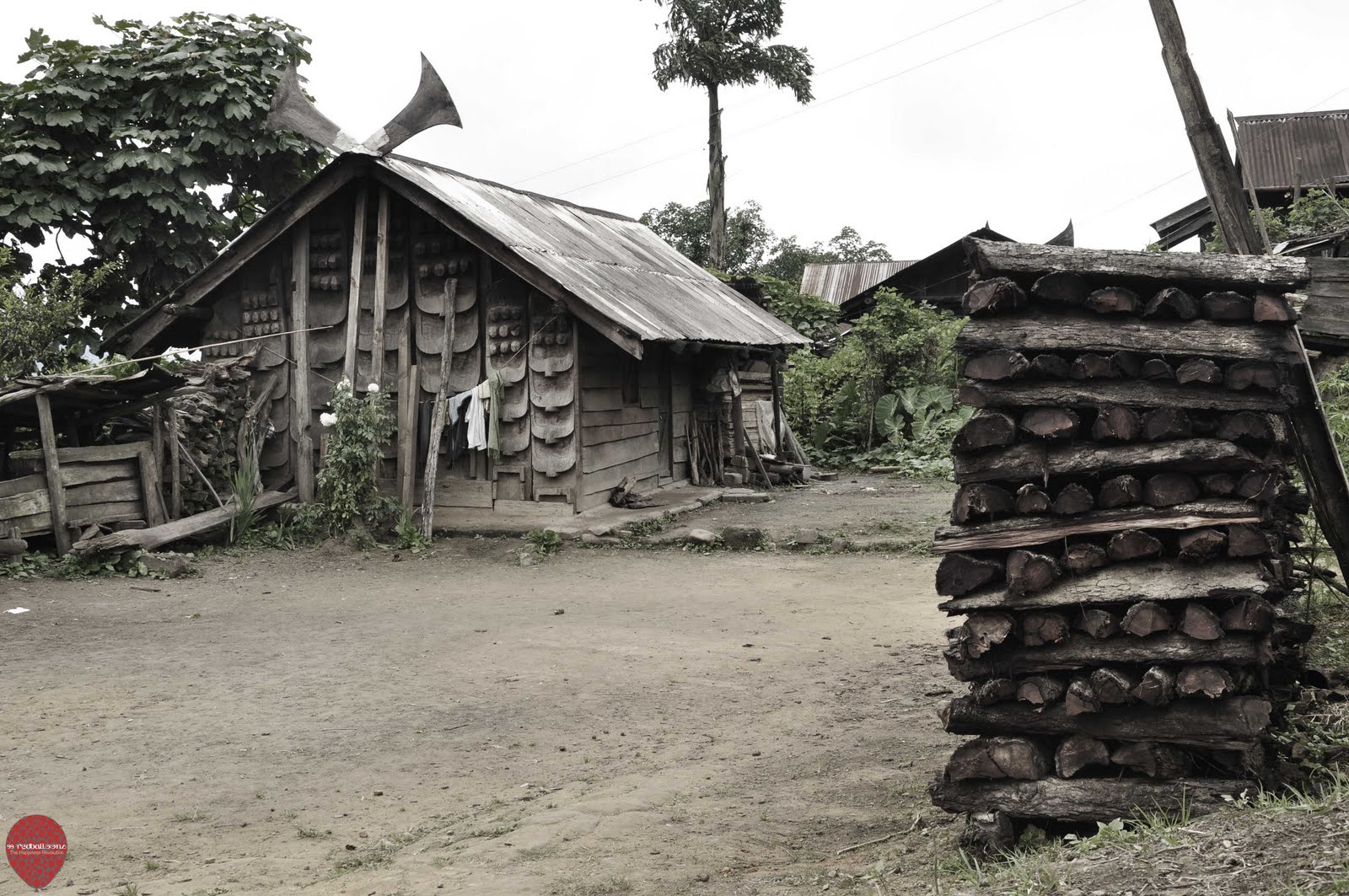 99 red balloons: Traditional Tangkhul Naga house in chingjaroi Village ...
