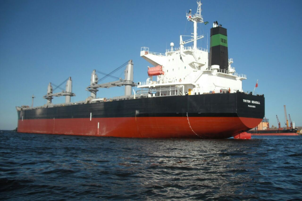 Santos Shiplovers: M/V Triton Seagull / 3EMN - Em manobras