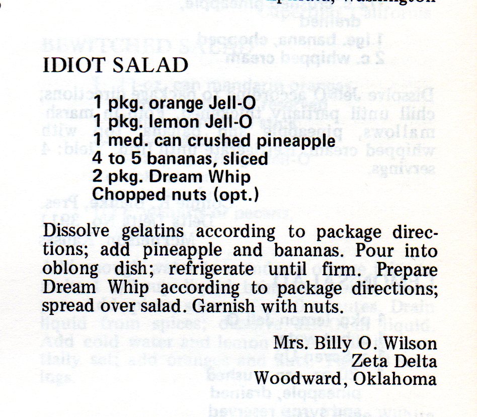 Food Friday: Idiot Salad