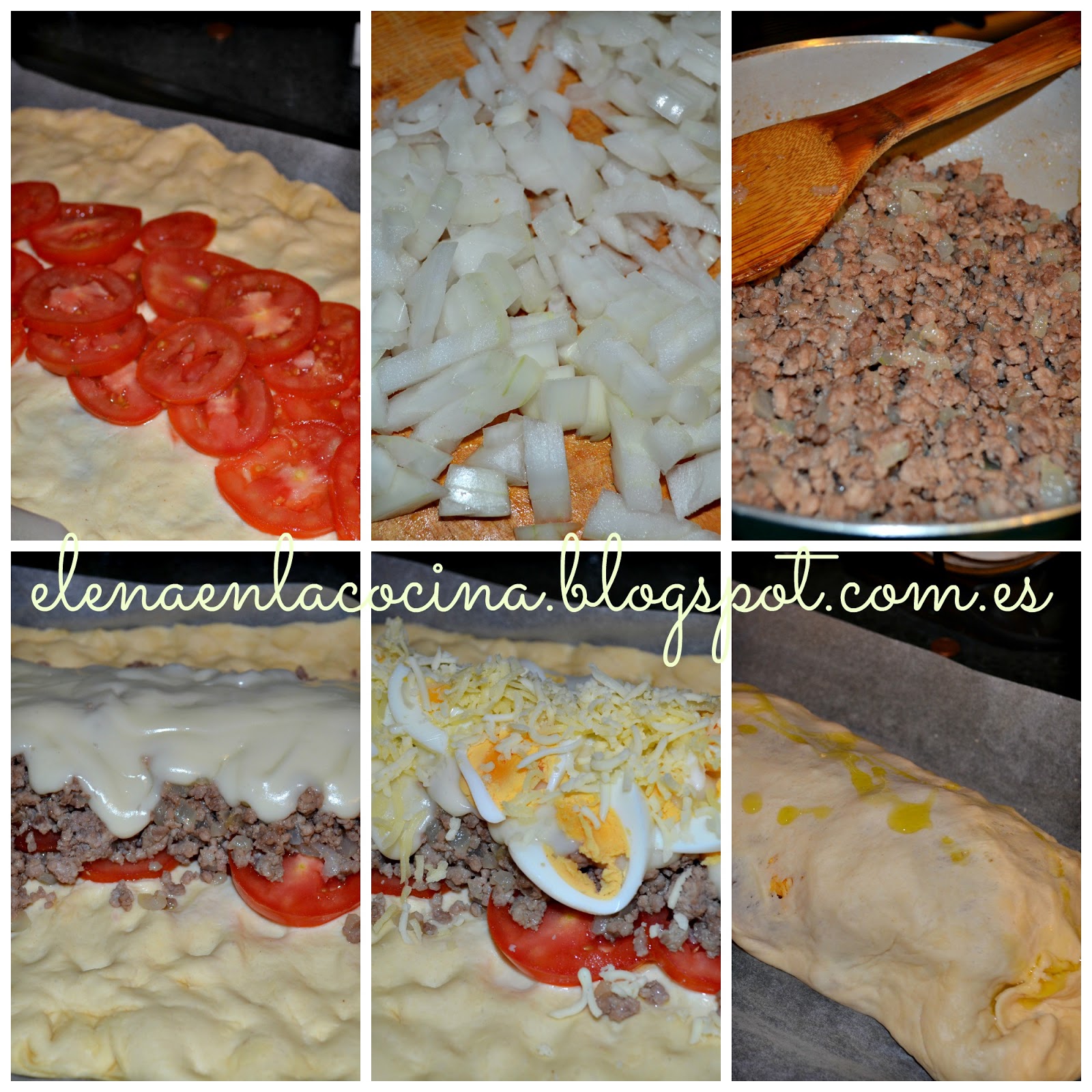 elena en la cocina: CALZONE DE CARNE (MASA DE CALZONE PASO A PASO*)