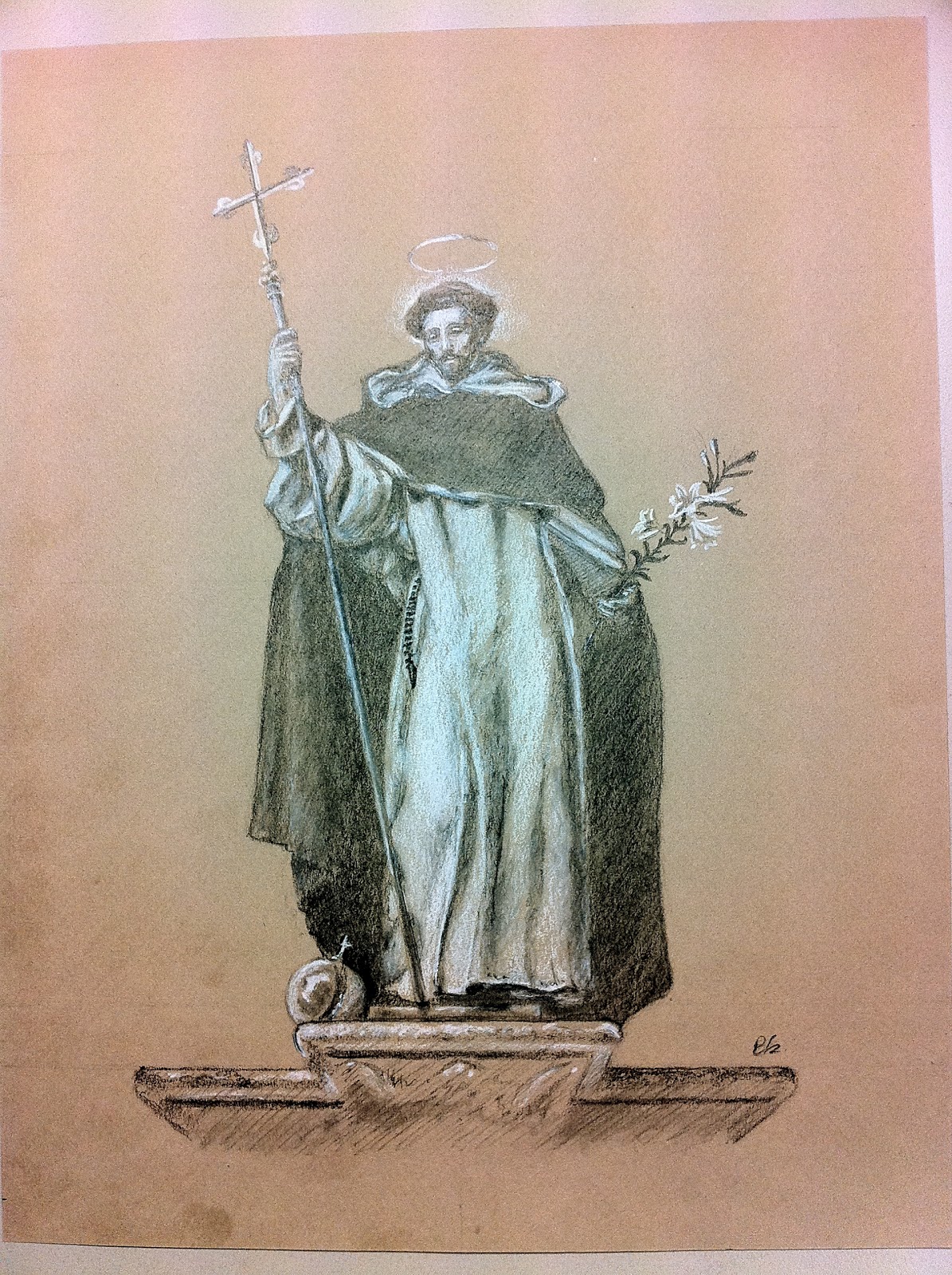 Ecclesia Domestica: Drawing of St. Dominic