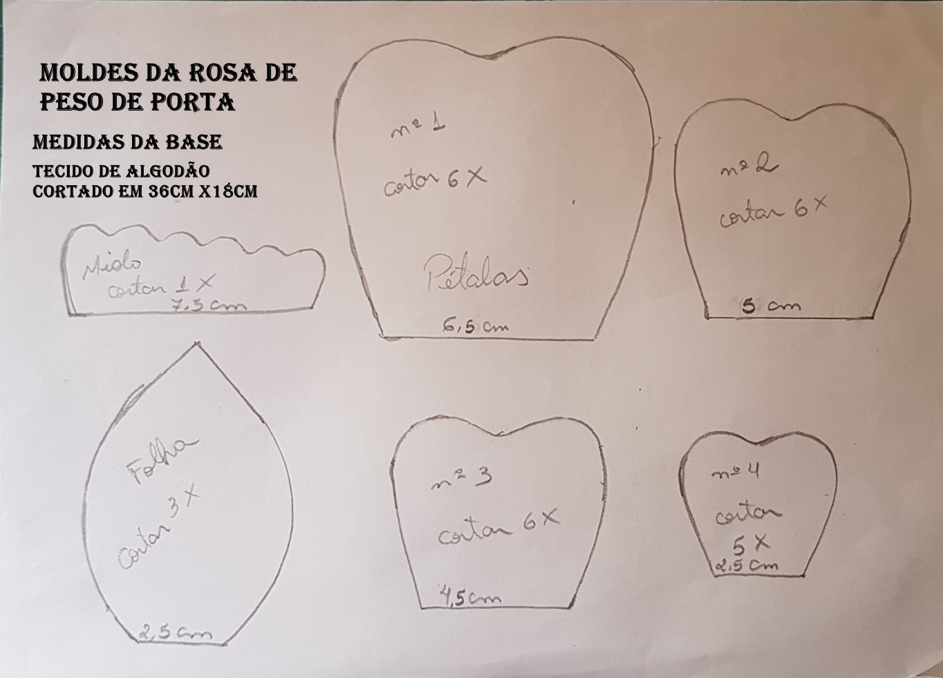 Atelier Ivania Karla: Molde da rosa de peso de porta, passo a passo no ...