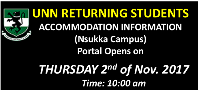 GENERAL HOSTEL ALLOCATION INFORMATION | UNN GATE