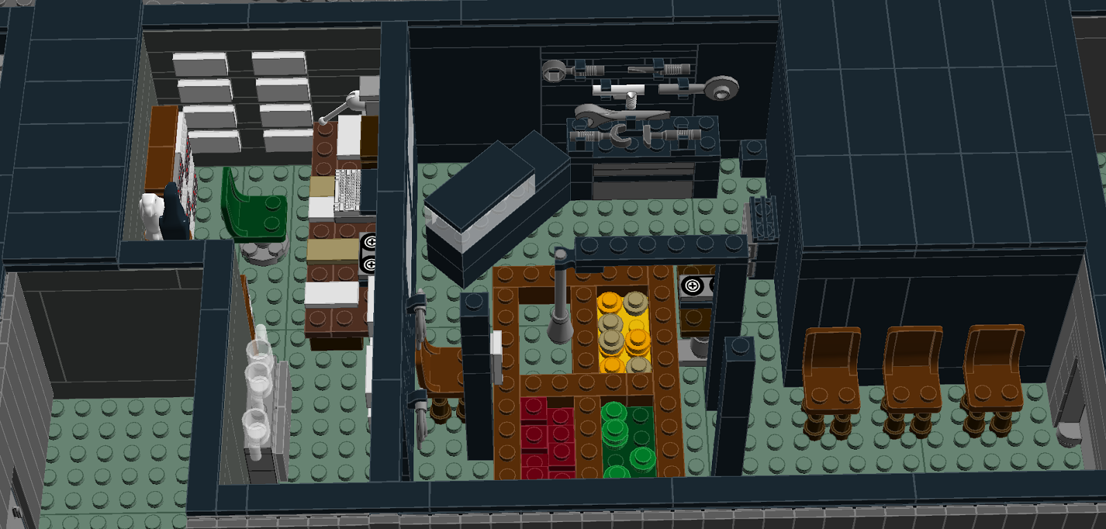 The Dark Streets of the Cardboard City: The Drowned Lego: Basement