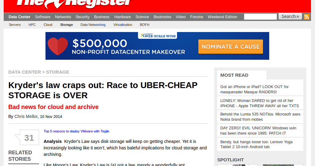 DSHR's Blog: Five Minutes Of Fame