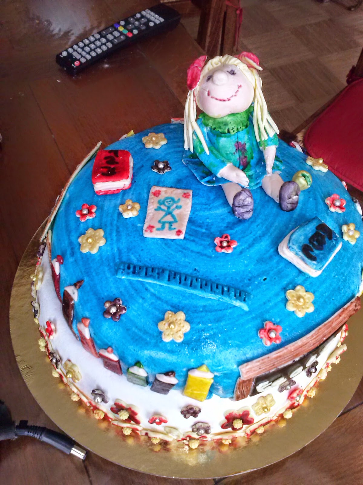 patisseriecathy: gâteau maîtresse d école départ en retraite