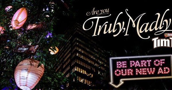 The Hungry Excavator: "Are You Truly, Madly Tim Tam?" Ad Campaign