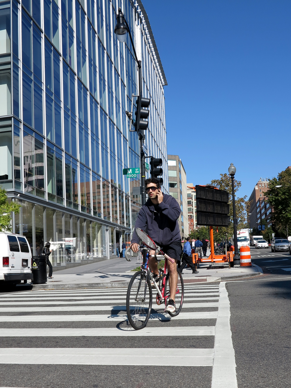 bikes on 19th Street Crossing M