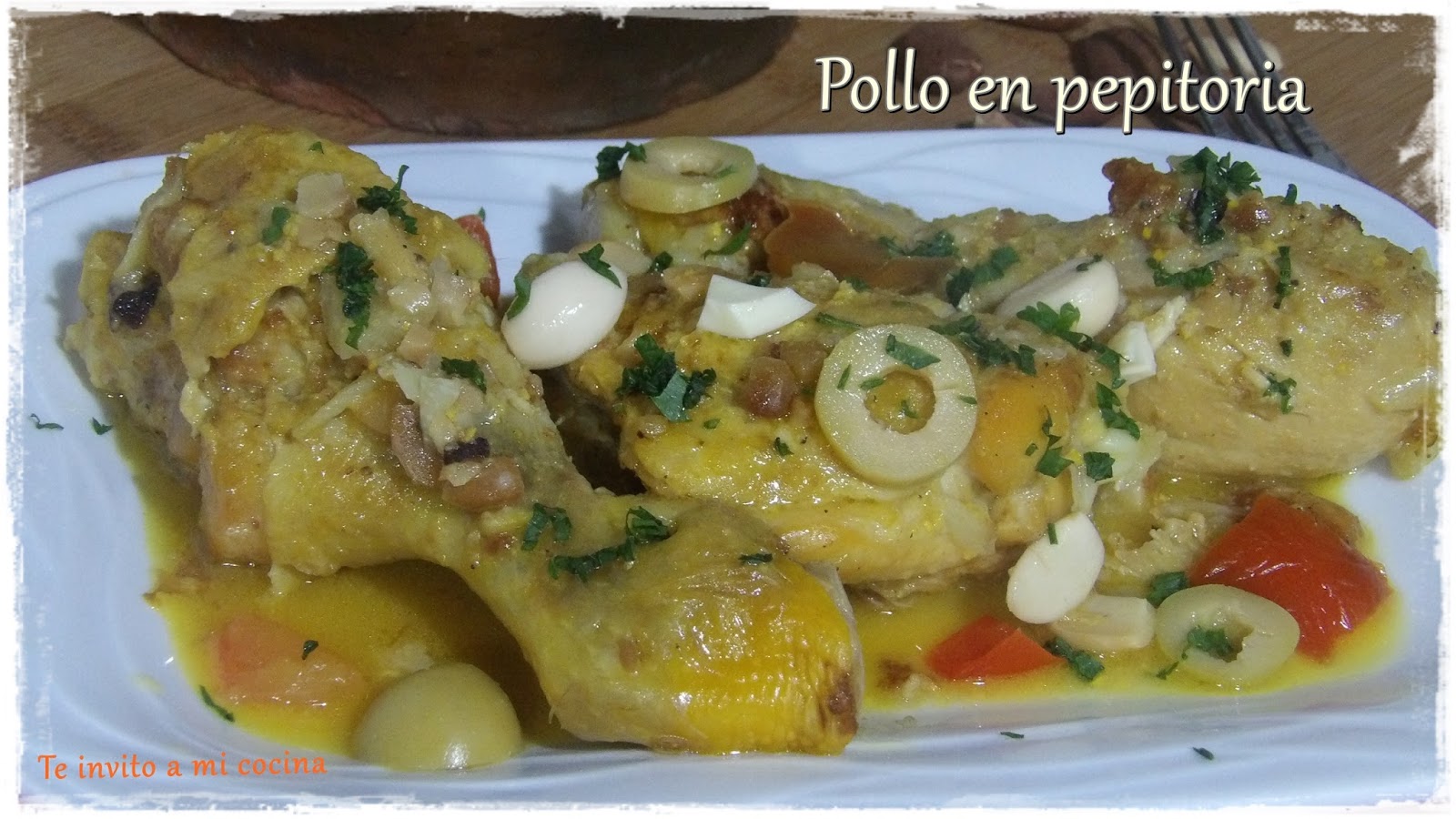 Pollo en pepitoria