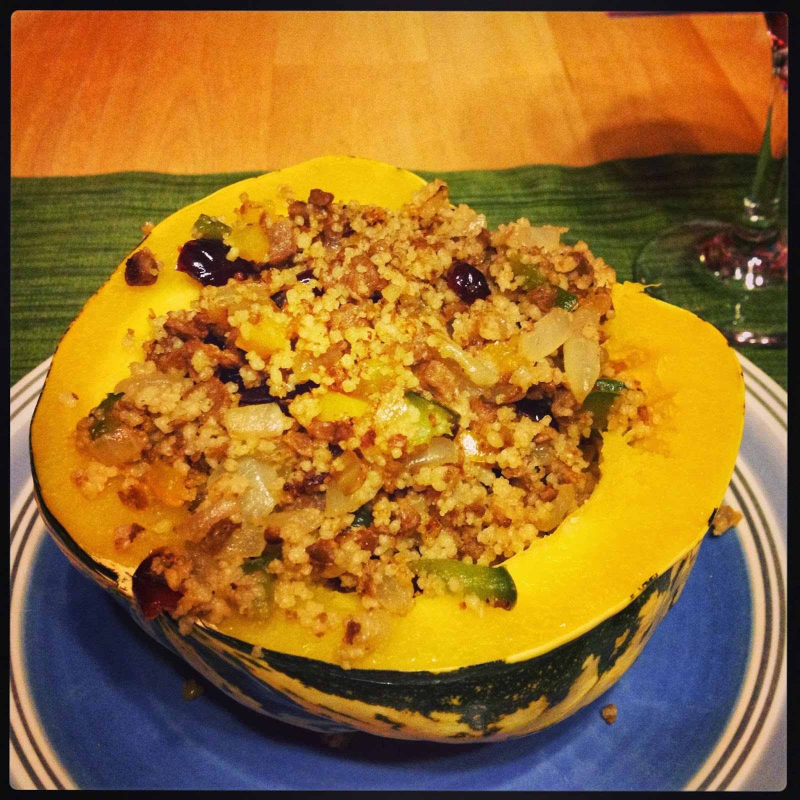 Vegan Road Runner: Stuffed Sweet Dumpling Squash