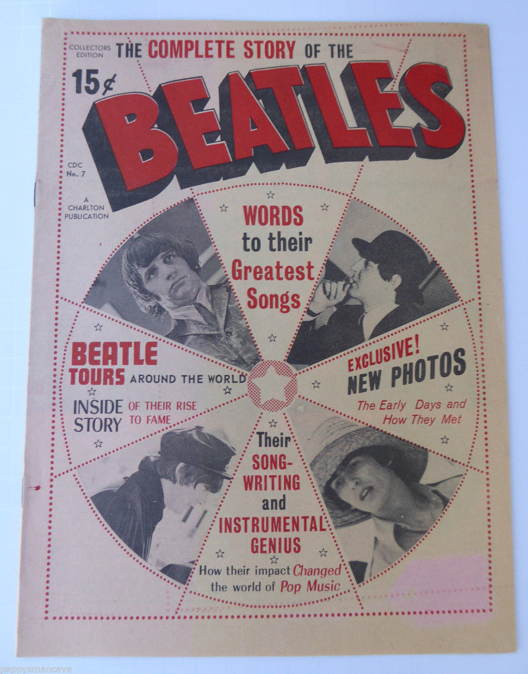 Vintage Beatles magazine covers