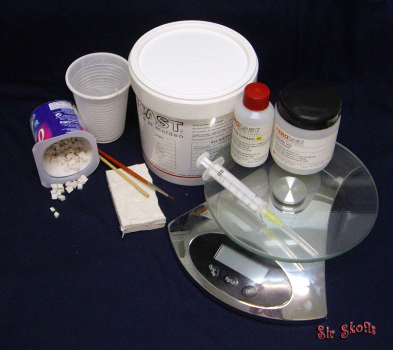 Sir Skofis's Workshop: How to make a two part silicone rubber mold