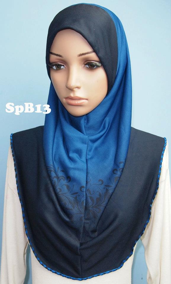 KOLEKSI SOFEA: Tudung Syria Lycra Corak Batik