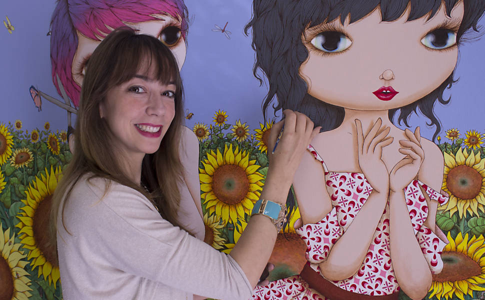 Nina Pandolfo abre exposição em SP com suas meninas fofas e ...