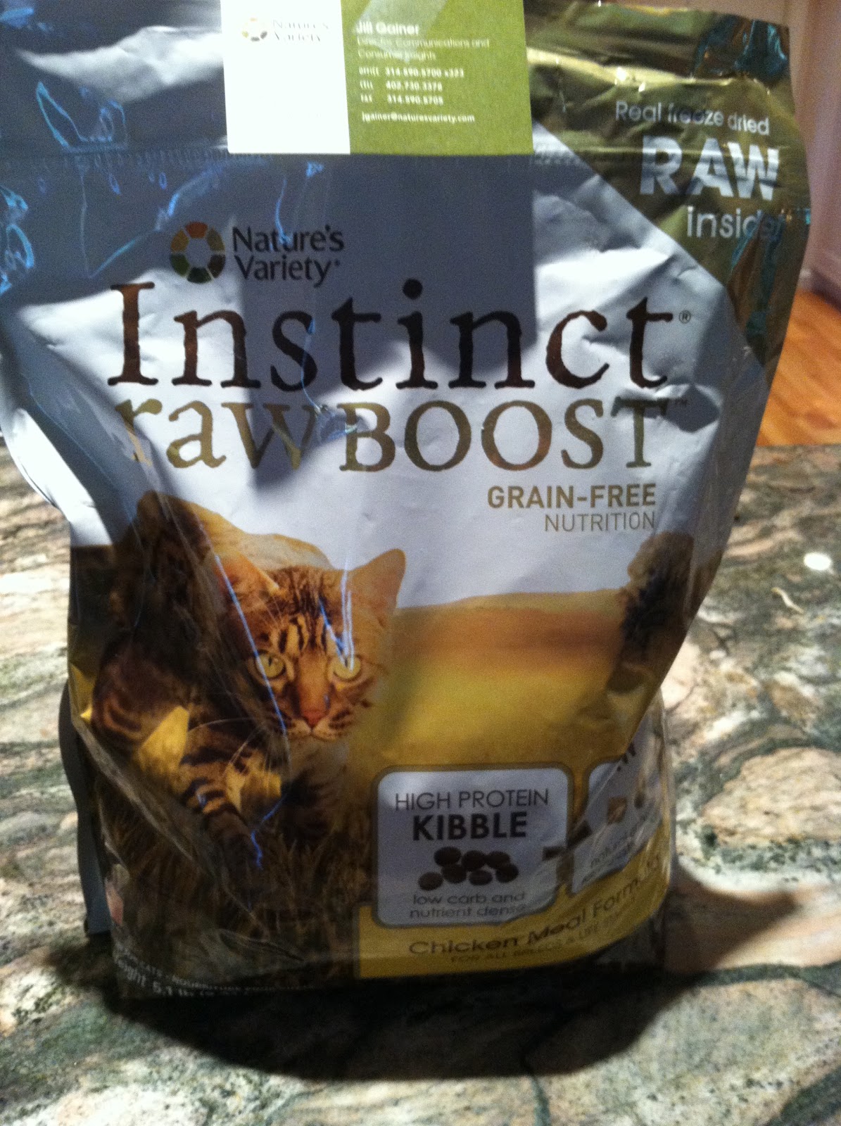 Sandpiper Cat: Nature's Variety Instict Raw Boost Kibble Review & Giveaway!