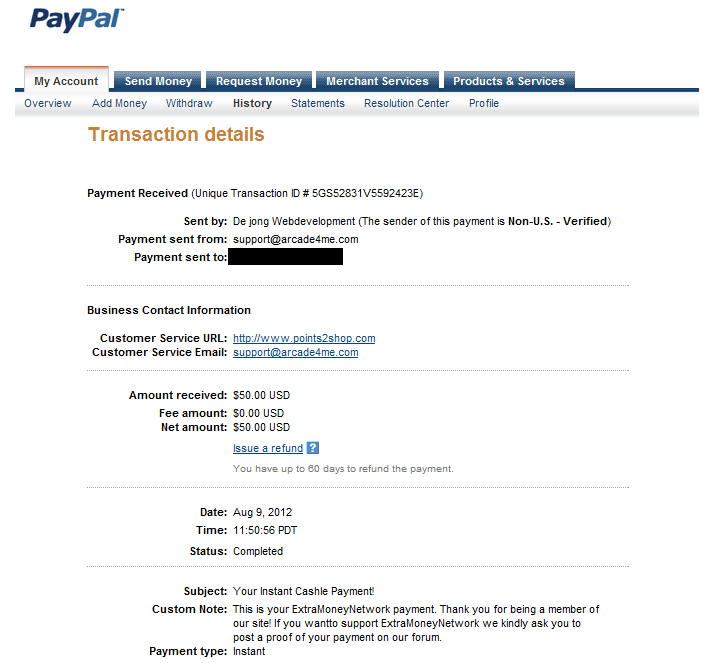 Free PayPal Money: Proof