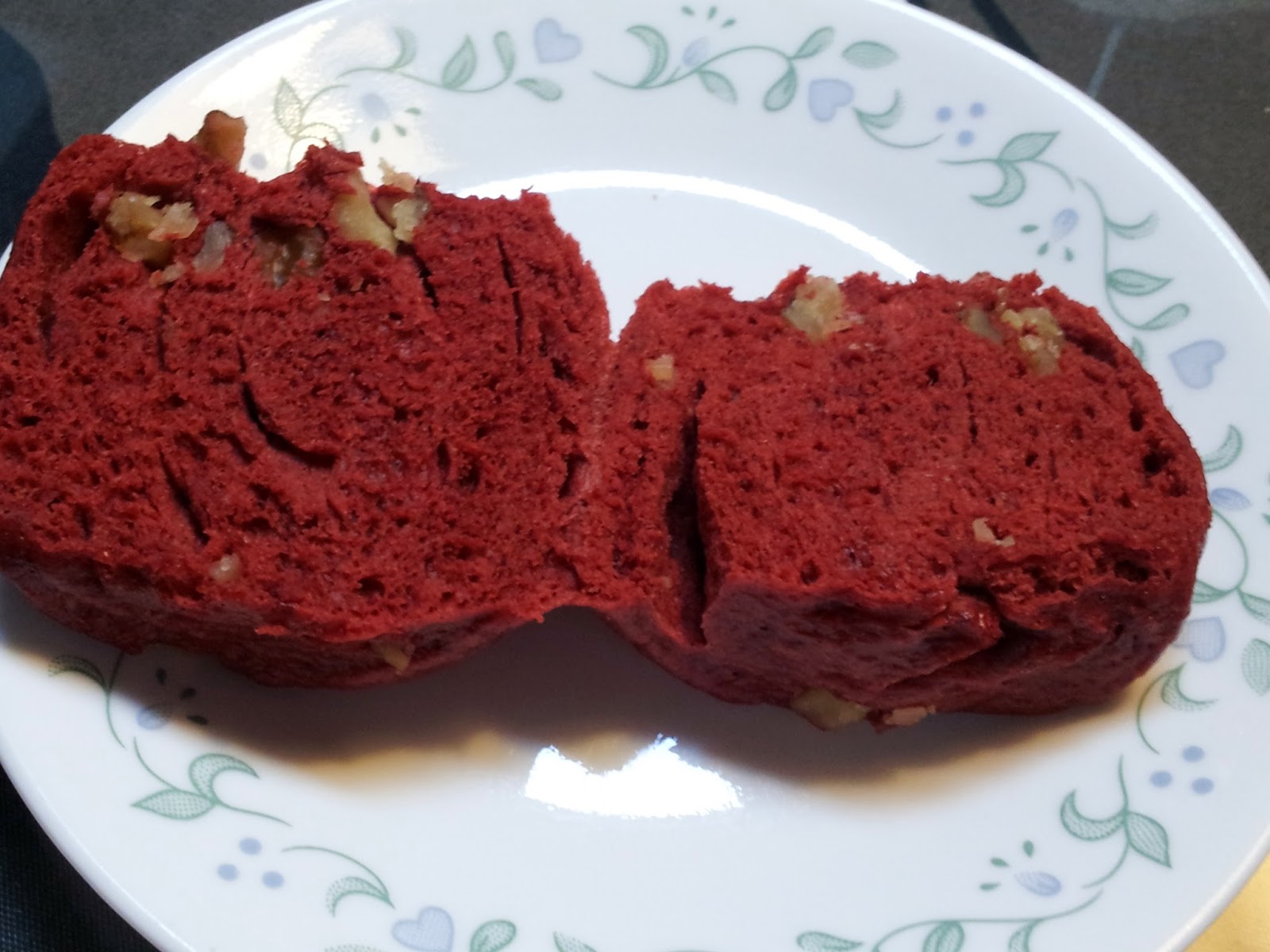 Pat's Kitchen Journal: Red Rice Yeast Walnut Mantou