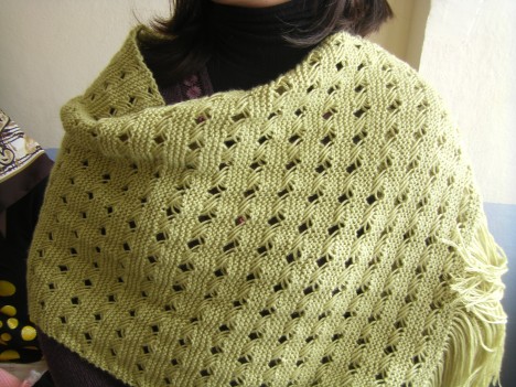 free knitting pattern: new rectangular knitting shawl patterns
