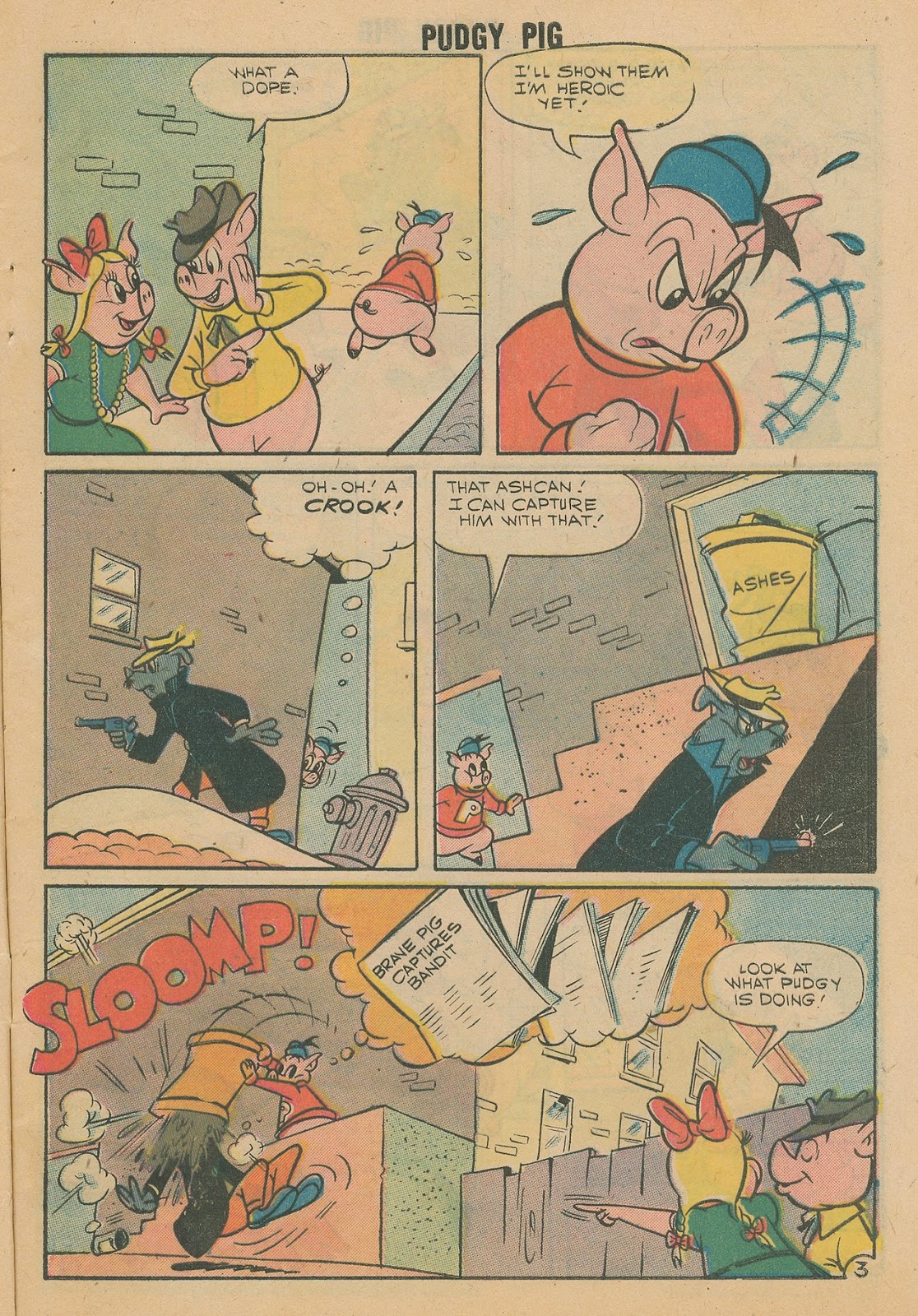 THE CHARLTON COMICS READING LIBRARY: PUDGY PIG #1 September 1958