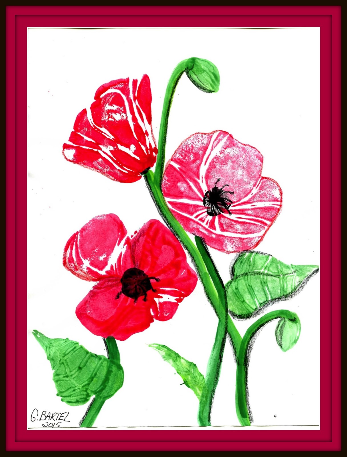 that artist woman: Poppy Printmaking