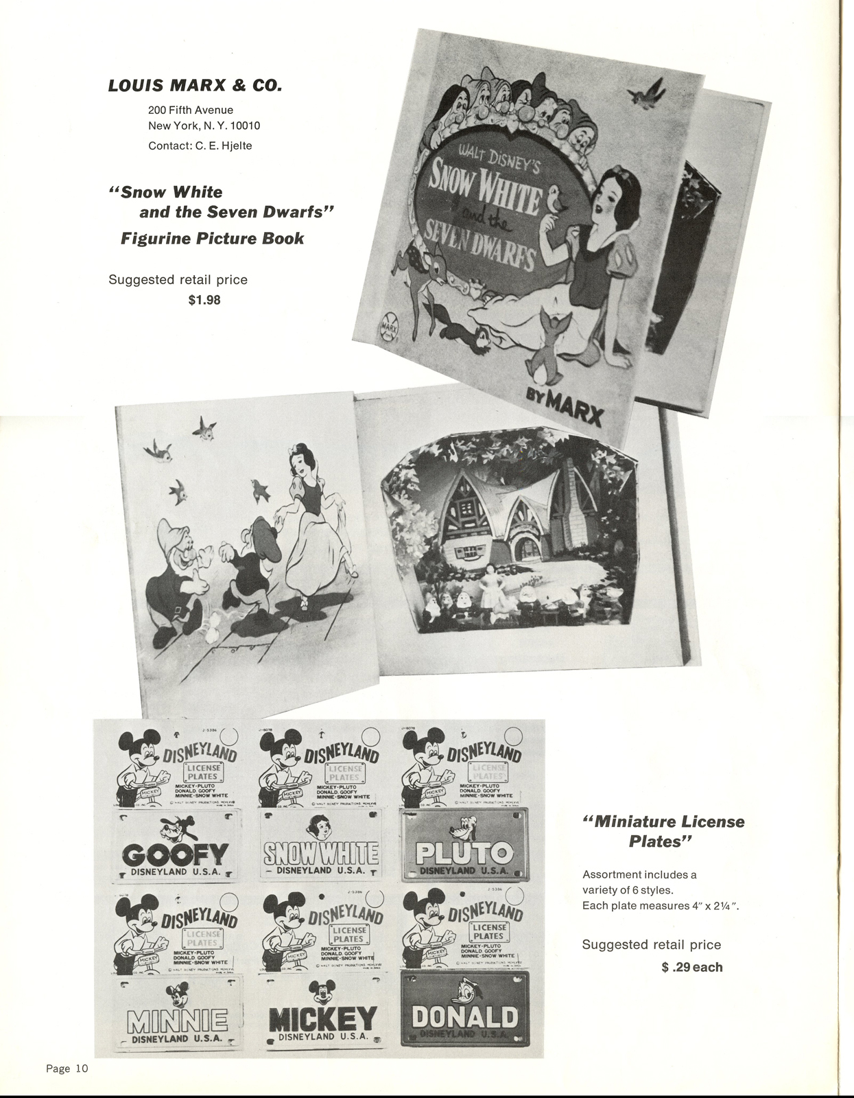 Filmic Light - Snow White Archive: "Disneyland USA" Miniature License Plate