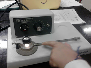 PUNTO DE FUSIÓN POR EL MÉTODO FISHER JOHNS