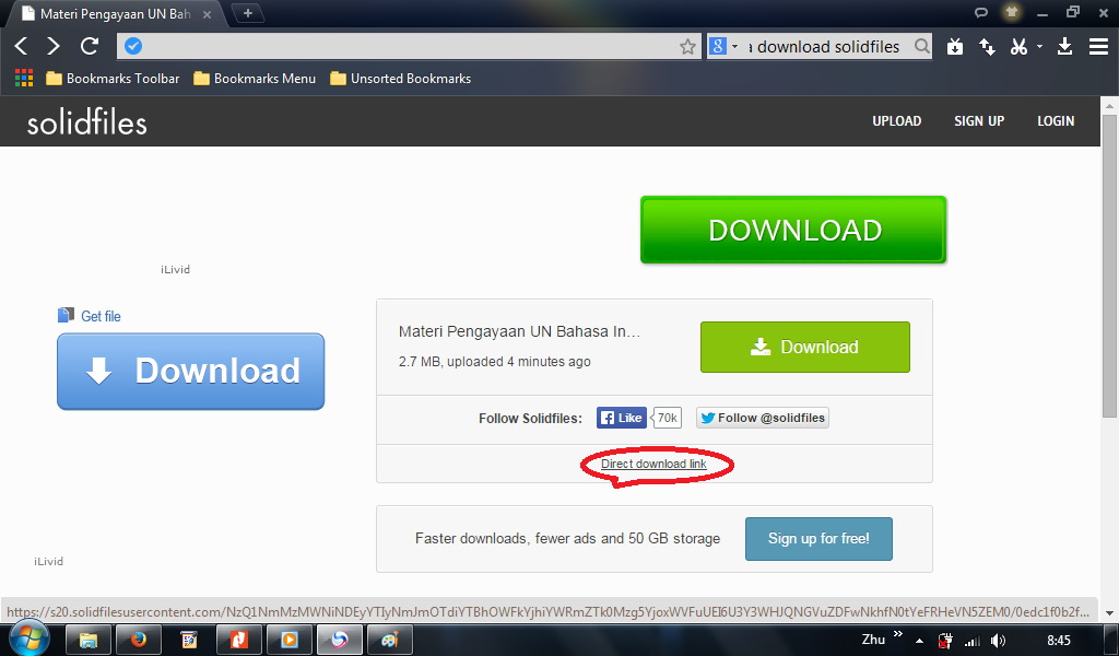 Cara download via Solidfiles | Tempatnya orang belajar