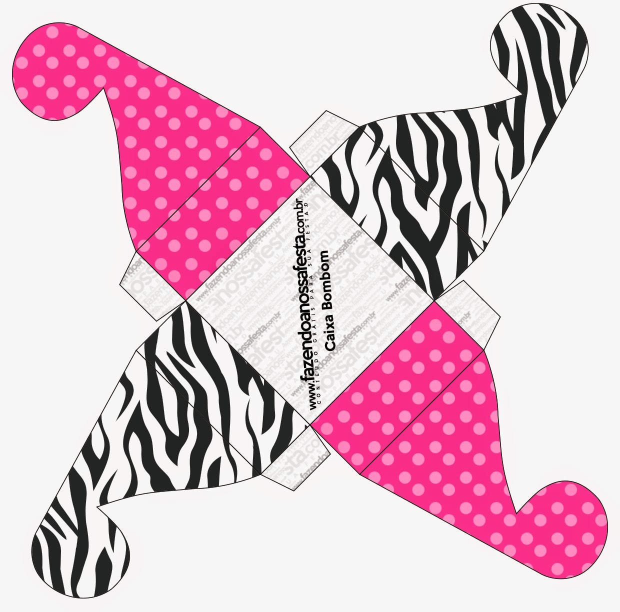 Zebra and Pink: Free Printable Boxes. | Oh My Quinceaneras!