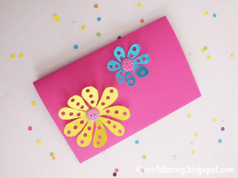 DIY Mother's Day 3D Flower Card - The Joy of Sharing